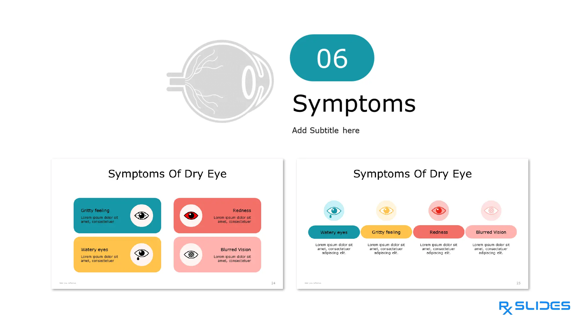 Download Dry Eye PowerPoint Template| RxSlides